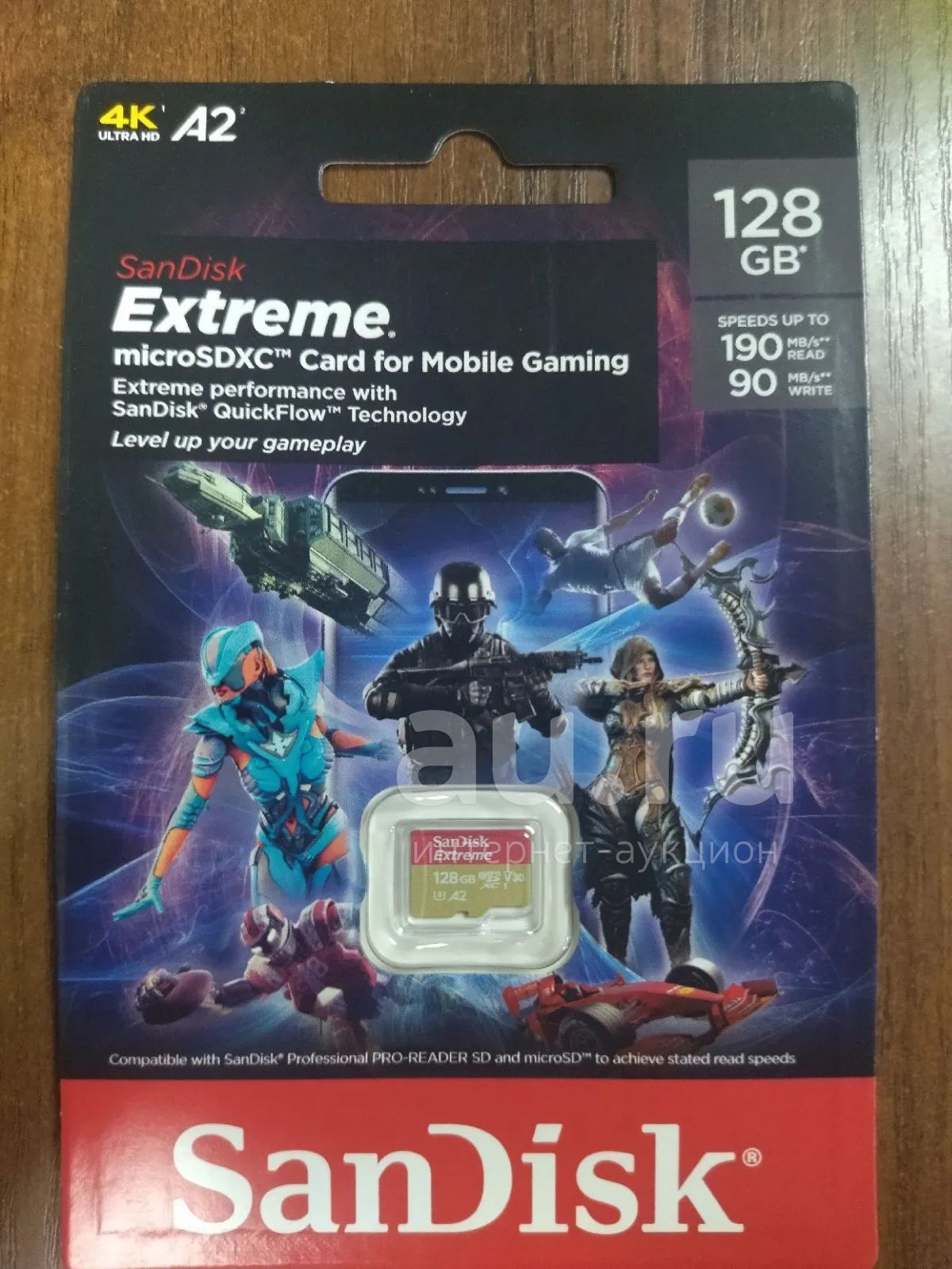 Карта памяти microSD XC 128 GB SanDisk Extreme класс 10 (U3) V30 A2 ...