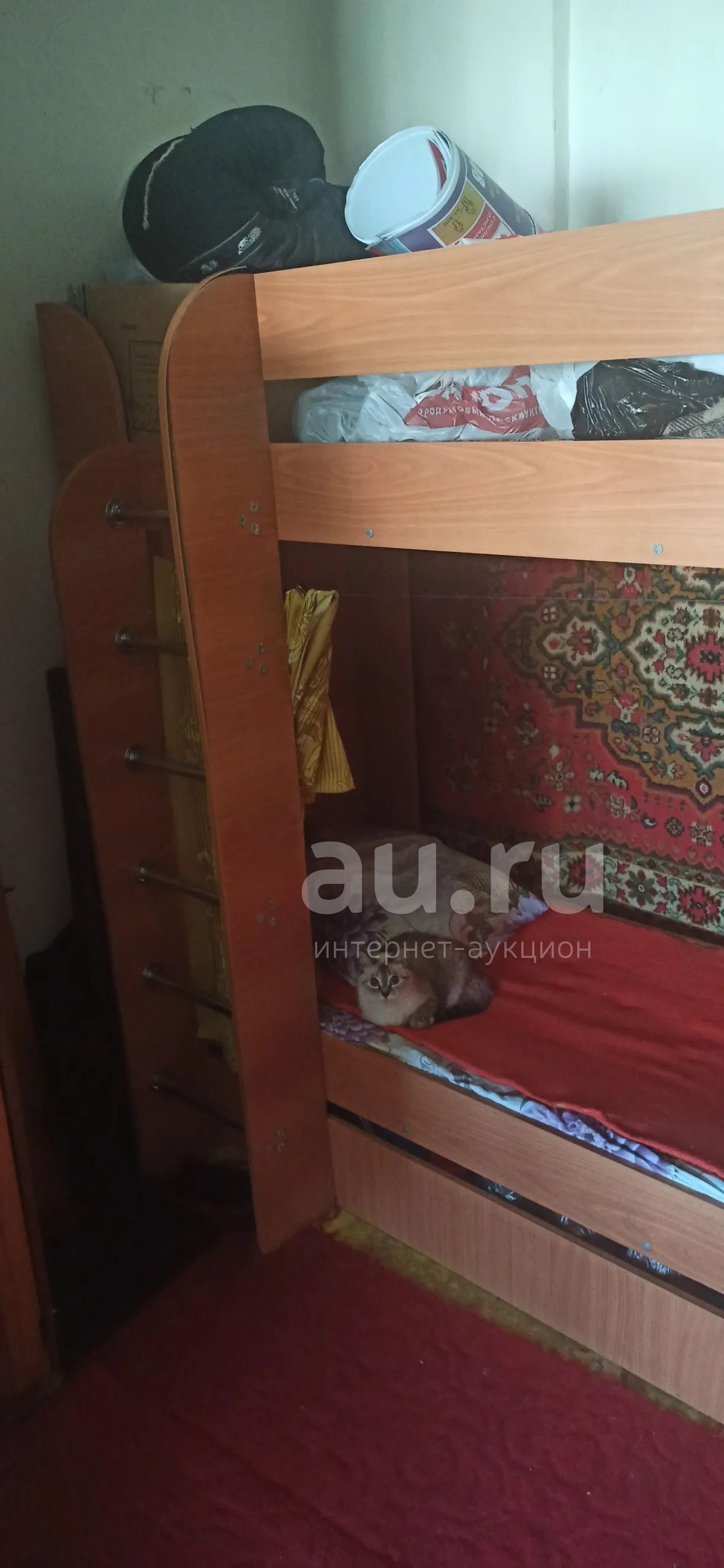 кровать двухярусная — купить в Красноярске Состояние Б у Кровати на