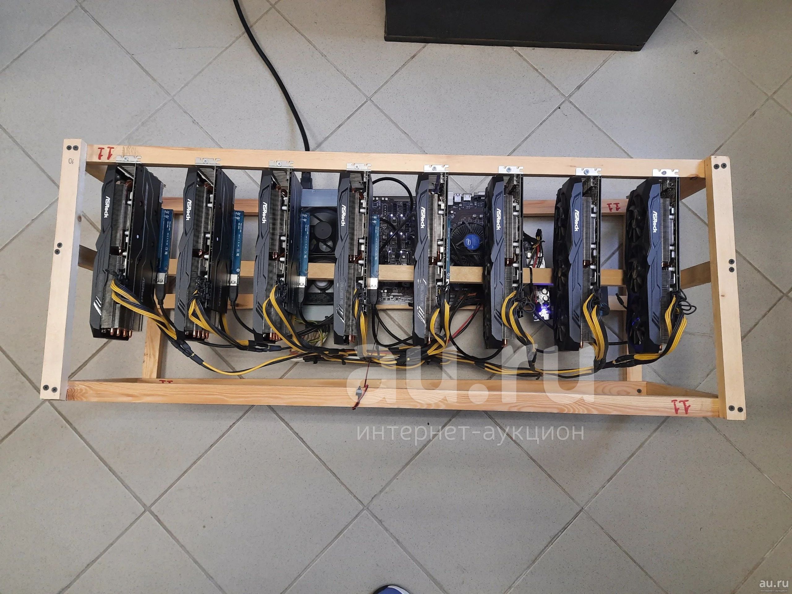 Майнинг ферма (риг) 8шт RX 5700XT 434 Mh/s ETH 38.4тыс. руб. в мес ...