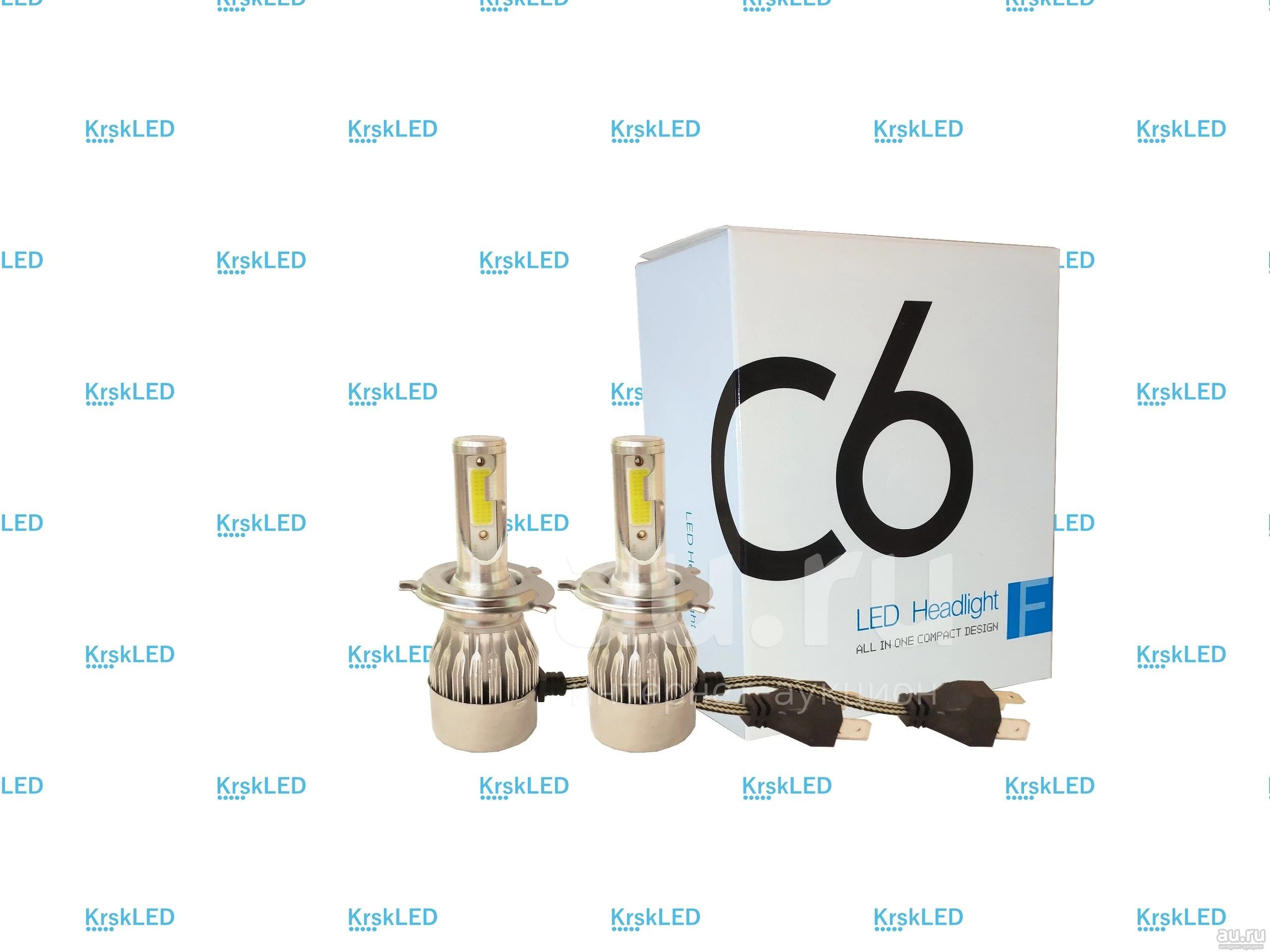 Новые светодиодные лампы LED C6 с вентилятором охлаждения цоколь H4 ...
