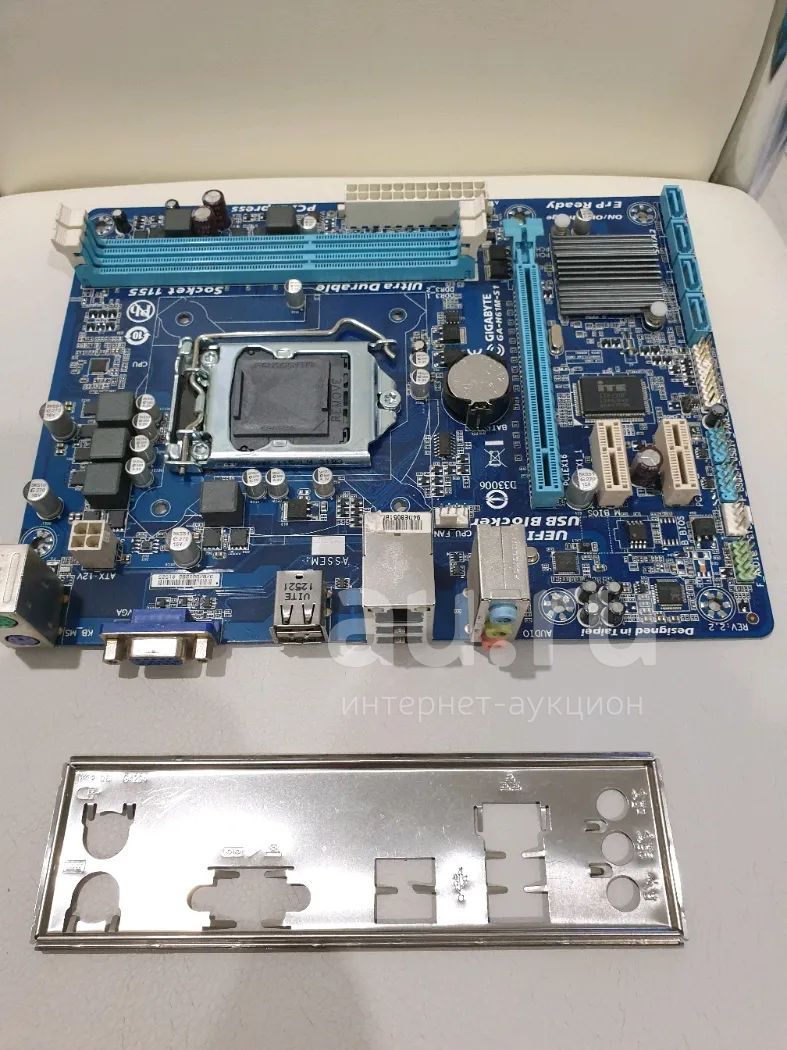 Материнская плата Gigabyte GA-H61M-S1 + задняя планка. — купить в ...