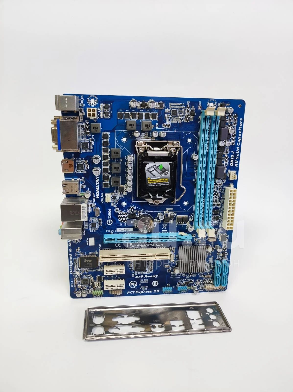 Мат.плата Gigabyte GA-H61M-S2H (1155) Задняя планка (TR) — купить в ...