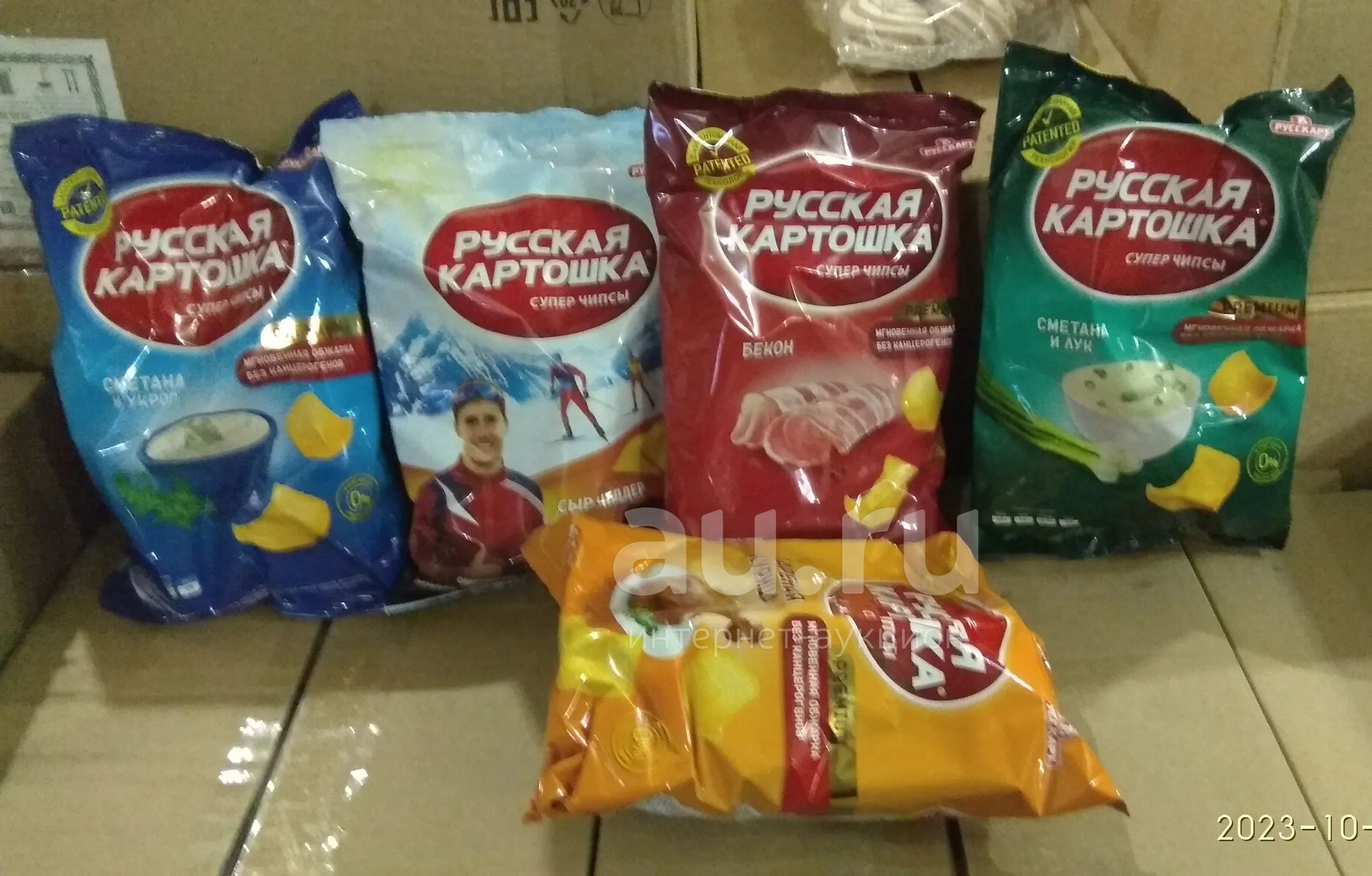 картофельные чипсы Русская Картошка — купить в Красноярске. Готовые ...