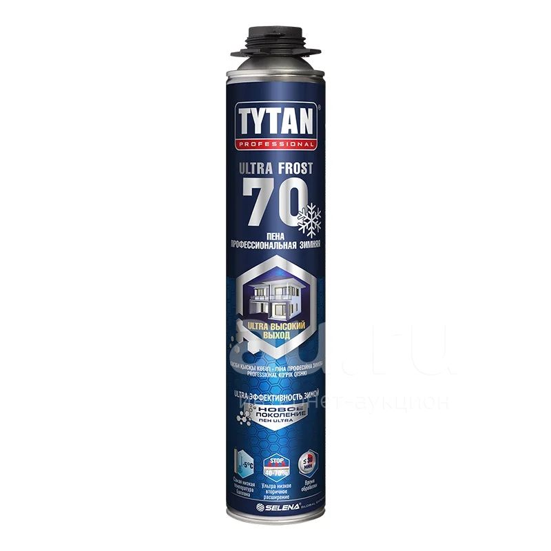 Пена TYTAN профессиональная, ULTRA FROST 70, зимняя 870мл. /12 ...