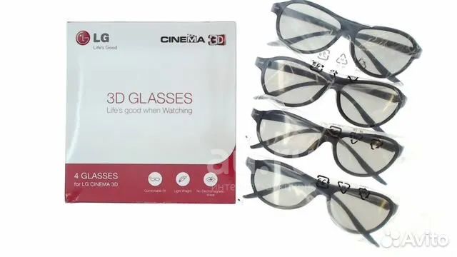3D очки для тв LG — купить в Красноярске. Состояние: Новое. 3D-очки на ...