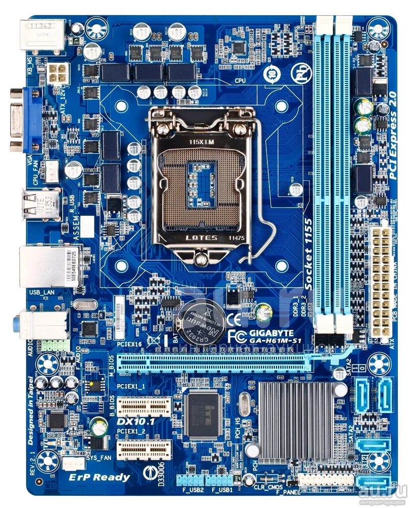 Надежная плата под LGA 1155: Gigabyte GA-H61M-S1 (H61 чипсет/ до 16GB ...