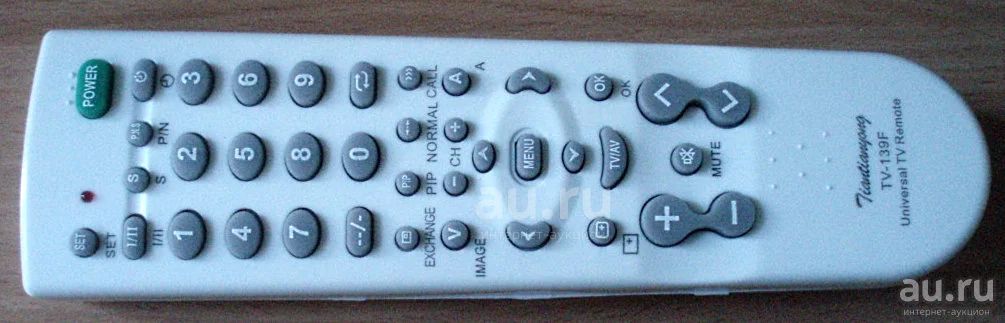 Пульт ДУ Tiantianyong TV-139F, для телевизоров, универсальный. — купить ...