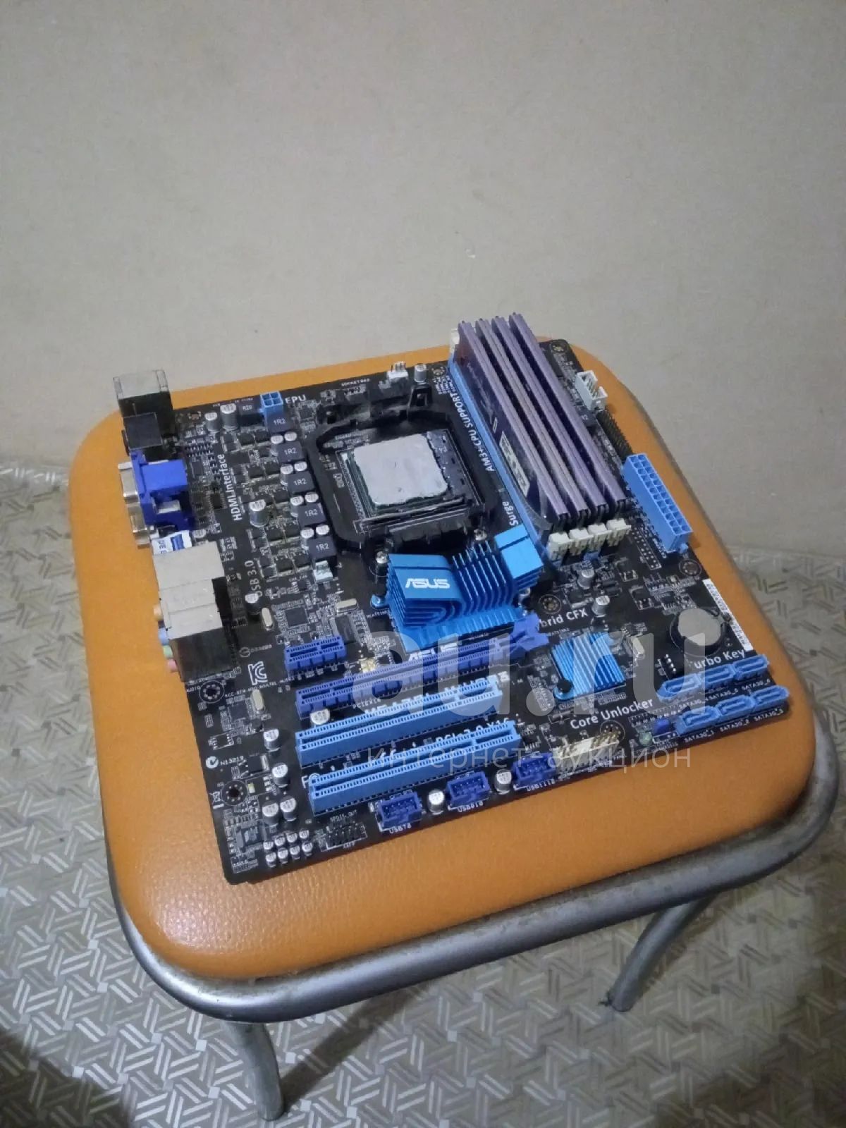 мать Asus M5A78L-M/USB3 +проц fx 4100+память Kingston hyperx 4X4гб ...