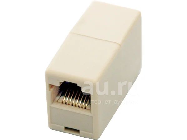 Переходник RJ45-RJ45 (соединитель для кабеля UTP-4, витая пара ...