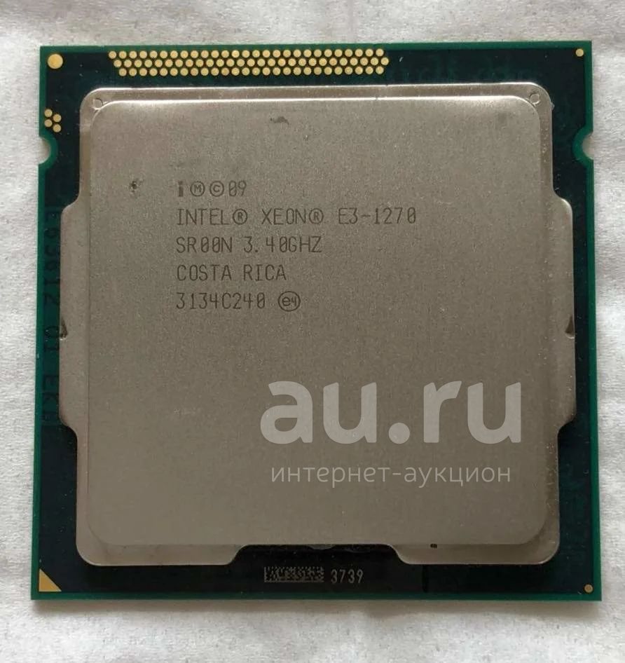 Intel Xeon E3 1270 (Core i7-2600 без видеоядра) 4/8 ядер до 3.80 GHz ...