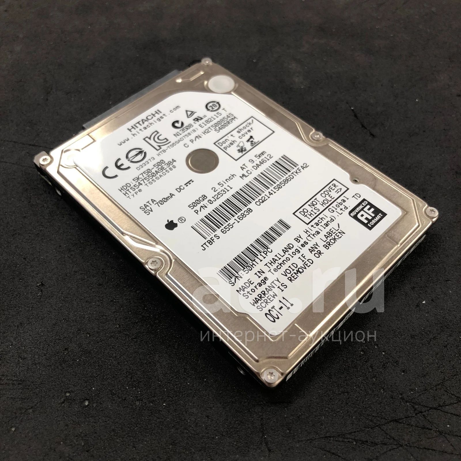 Жесткий диск HDD Hitachi 5K750-500 500gb 2.5 дюйма (исправен) — купить ... Жесткий диск HDD Hitachi 5K750-500 500gb 2.5 дюйма (исправен) — купить ...