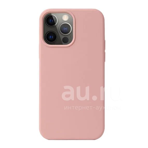 Чехол iPhone 13 Pro Max Liquid Silicone MagSafe FULL (вишнево-розовый ...