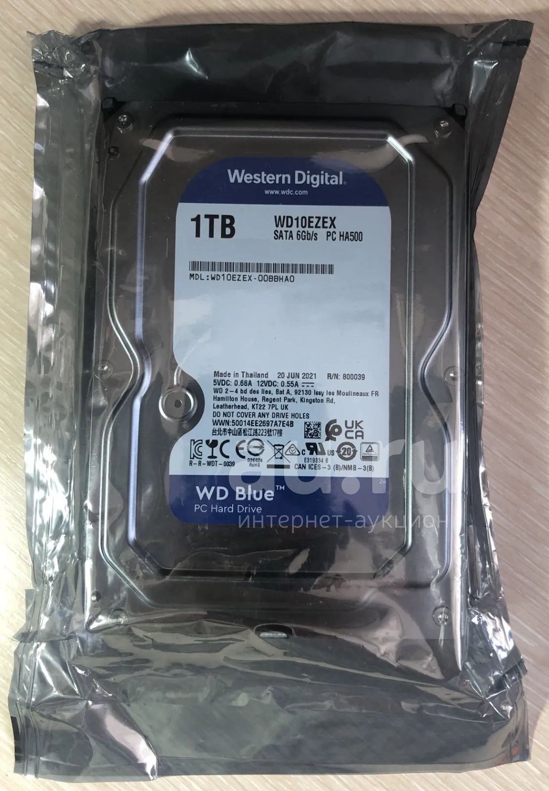 Жесткий диск 1 ТБ WD Blue [WD10EZEX] — купить в Красноярске. Состояние ...