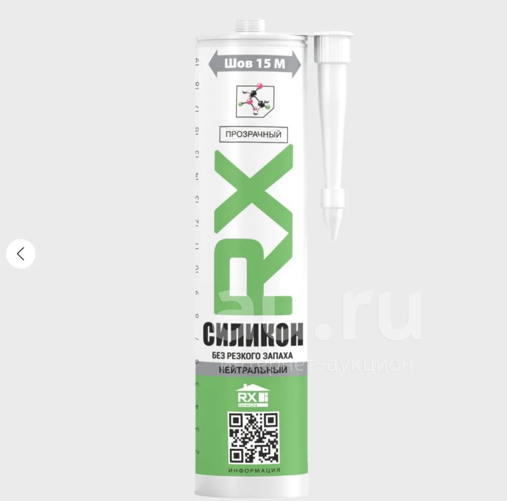 Герметик силиконовый нейтральный RX Formula прозрачный 260мл (шт ...
