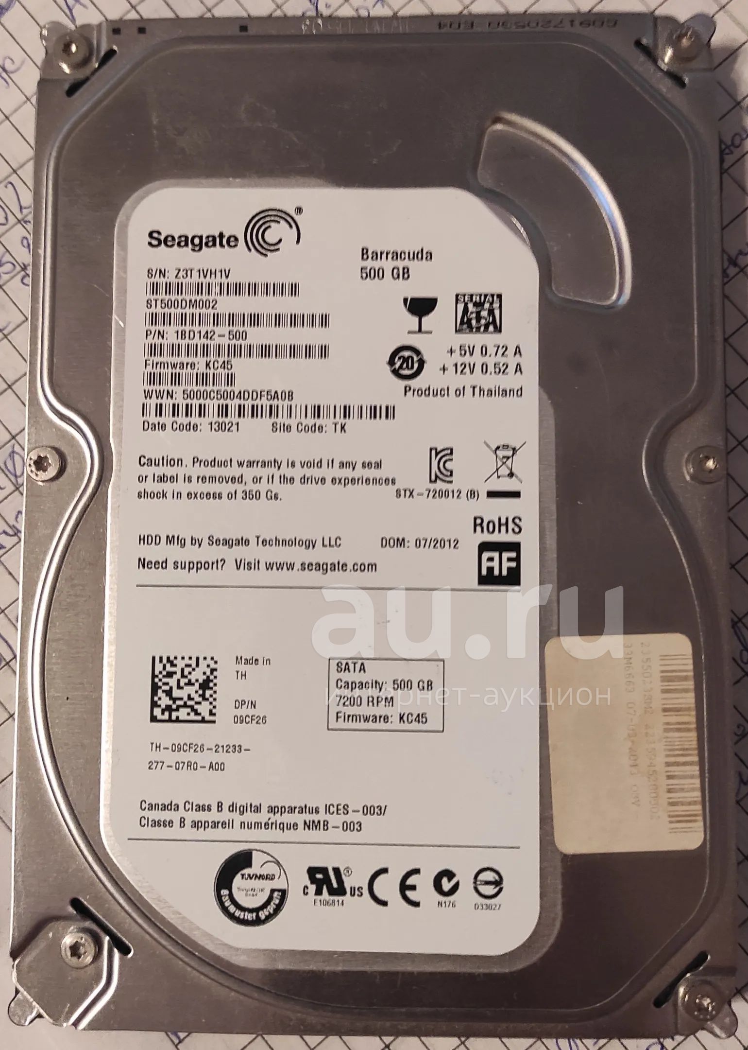 Жесткий диск для ПК 3.5" 500 ГБ Seagate Barracuda ST500DM002 — купить в ...