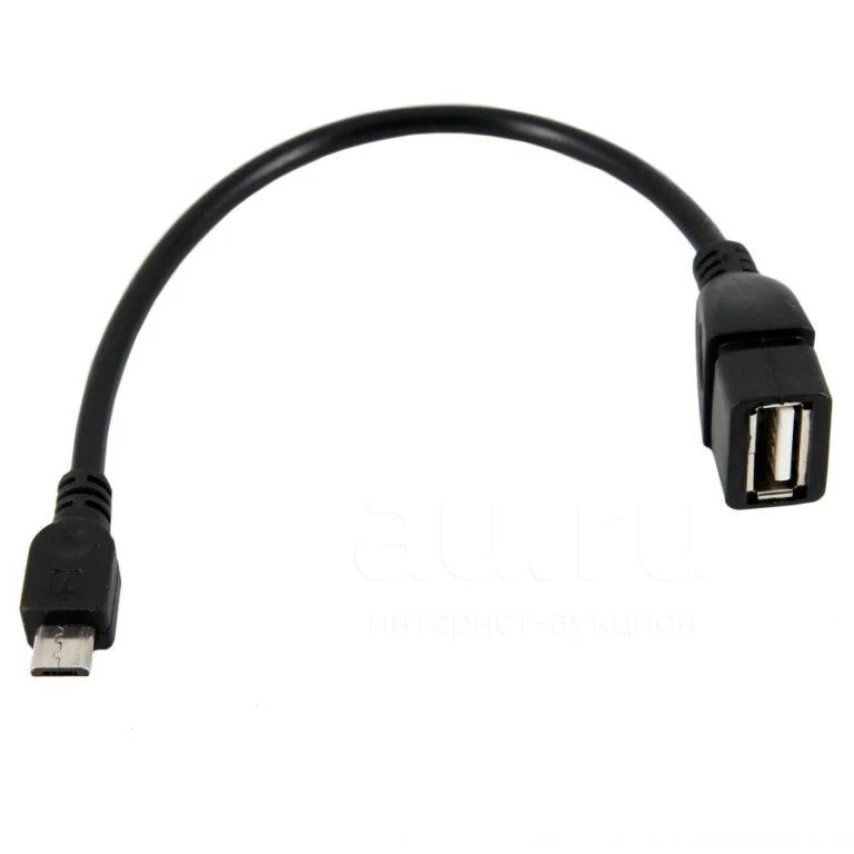 Адаптер переходник Micro Usb папа Usb мама — купить в Красноярске