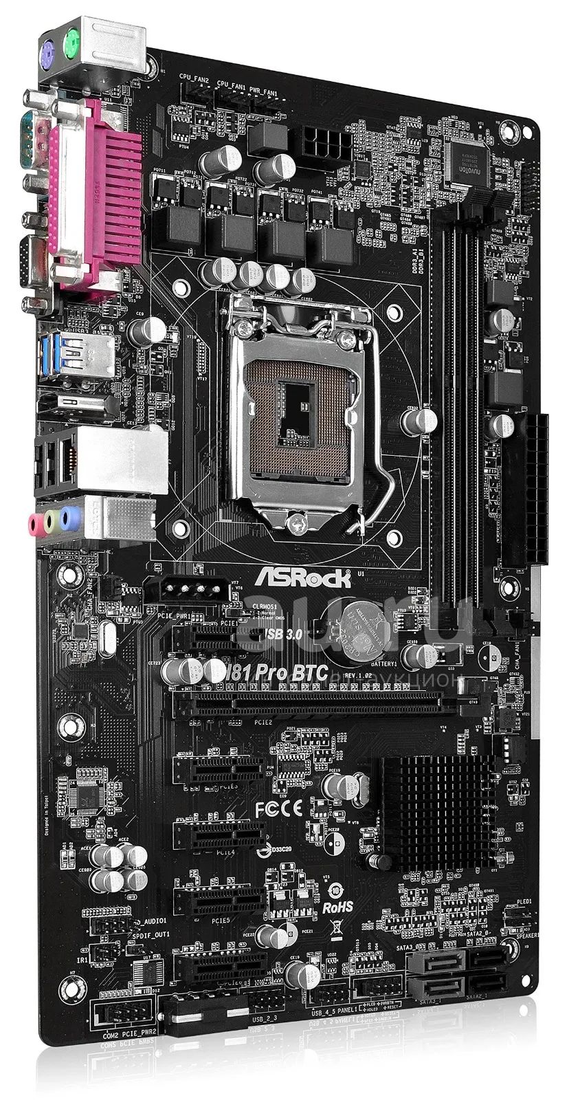 Материнская плата LGA1150: ASRock H81 Pro BTC — купить в Красноярске ...