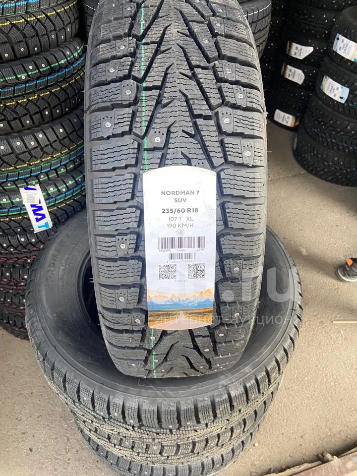Зимняя резина 235/60 R-18 " Nokian Nordman 7 " шип НОВАЯ !!! — купить в ...