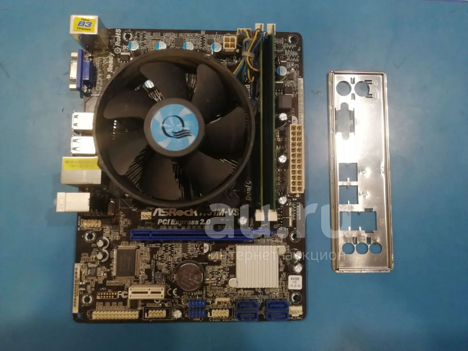 Хороший комплект Материнская плата Asrock H61m-vs+ процессор intel I3 ...