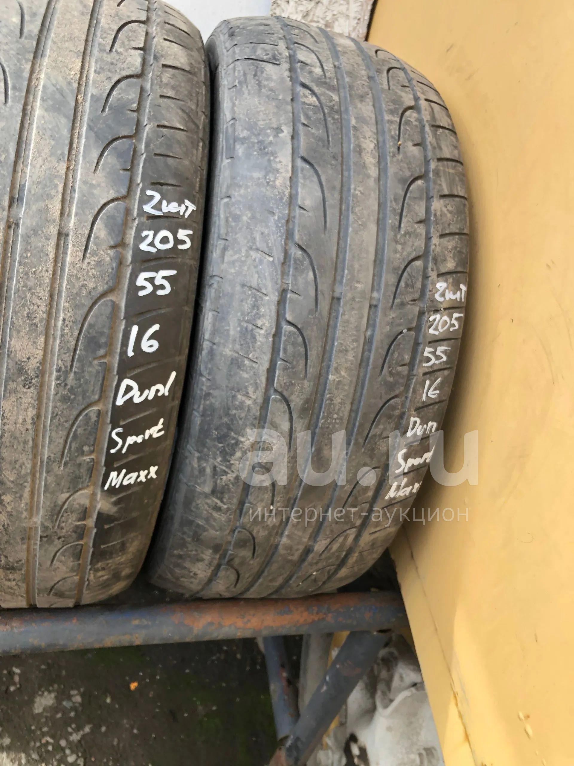 2шт. 205-55-R16 Dunlop Sport Maxx — купить в Красноярске. Состояние: Б ...