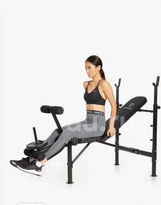 Скамья для жима со стойками — купить в Красноярске. Состояние: Б/у ...