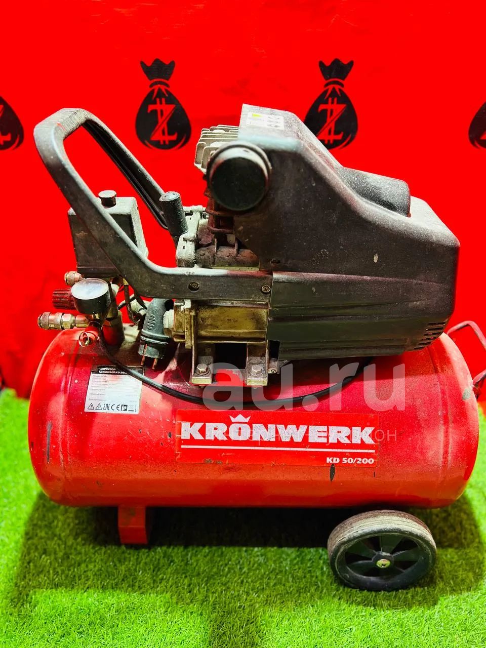 Компрессор масляный Kronwerk KD 50/200 (яс 25144) — купить в ...