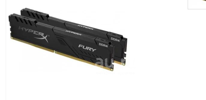 Память оперативная 2шт Kingston Hyperx Fury Black [hx436c18fb3k2