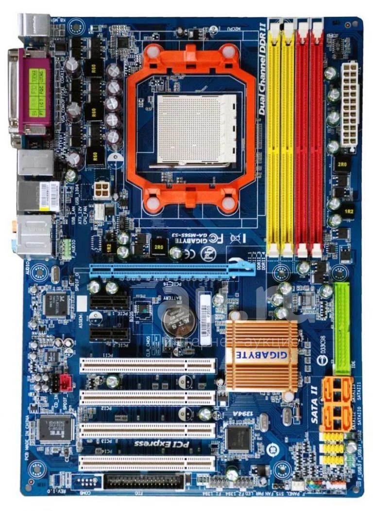 Мат. плата Gigabyte GA-M56S-S3 AM2 + Процессор Athlon X2 5600 + Кулер ...