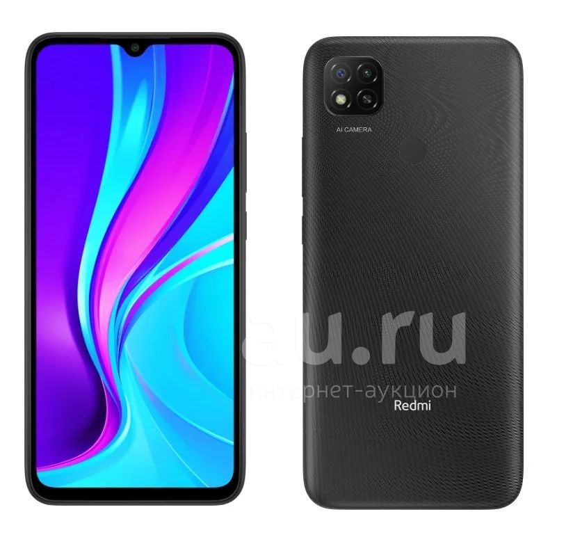 Смартфон Xiaomi Redmi 9С NFC 4Gb/128Gb Midnight Gray (6.53"/13+2МП/4G ...