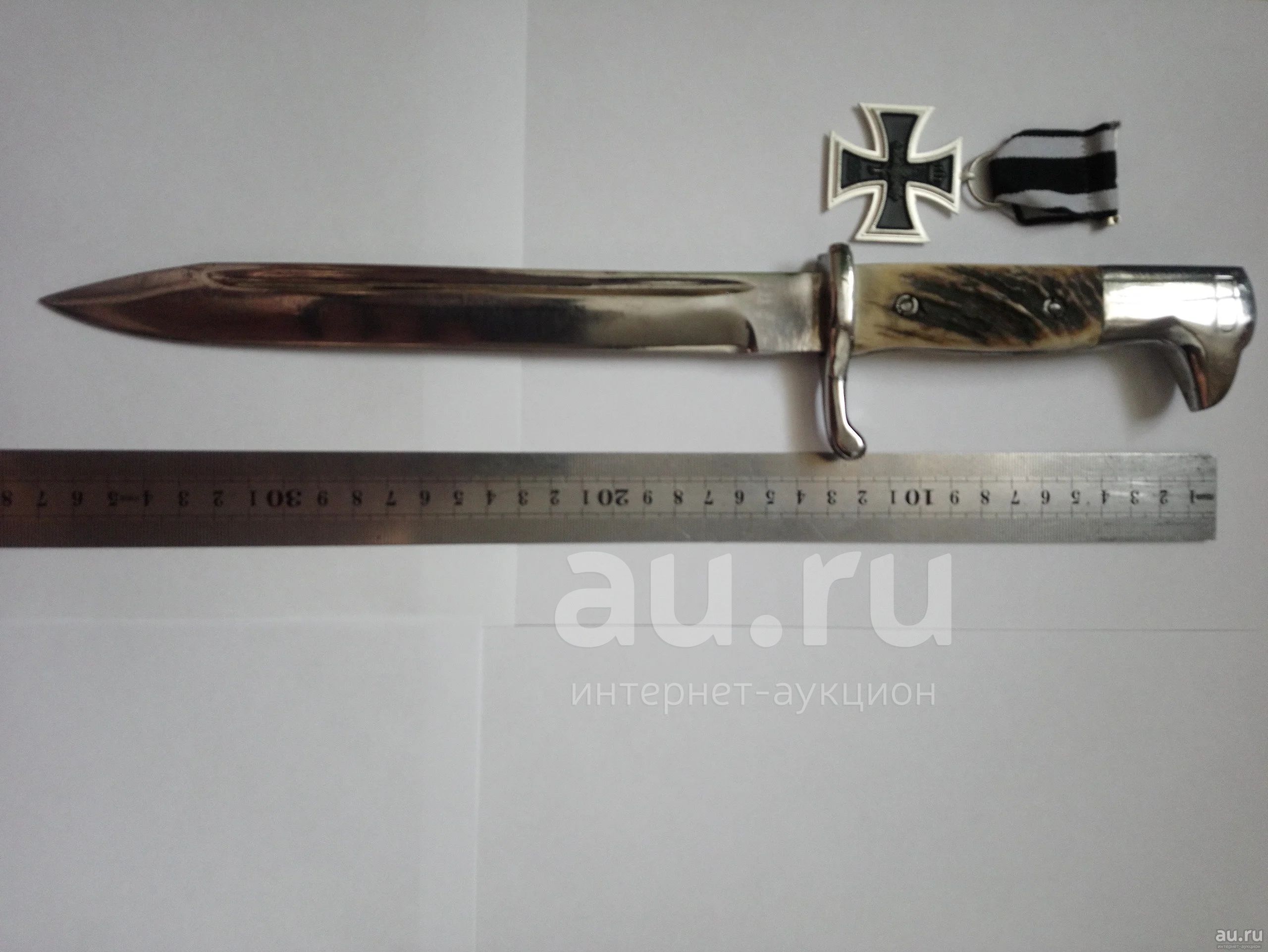 Штык нож. Большой немецкий крест времен первой мировой (копия) — купить ...