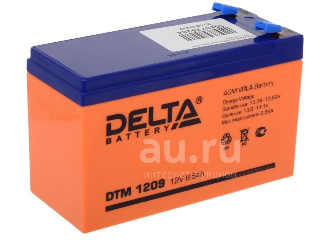 Аккумулятор Delta DТM 1209 (12V, 9Ah) для UPS — купить в Красноярске ...