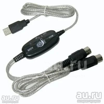 Кабель переходник конвертер USB to MIDI (DIN-5) — купить в Красноярске ...
