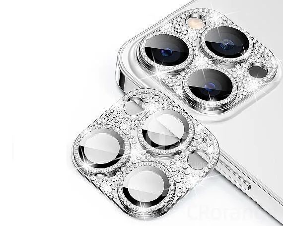 Защитная накладка на камеру iPhone 13 Pro/13 Pro Max 3D со стразами ...