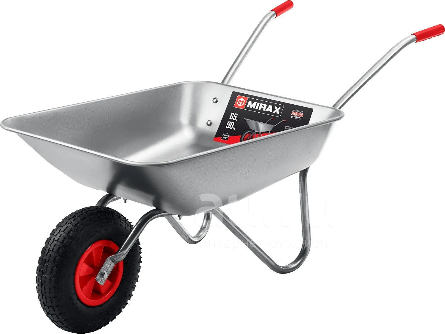 Садовая одноколесная тачка MIRAX MX-1 65 л 90 кг арт. 39900 — купить в ...
