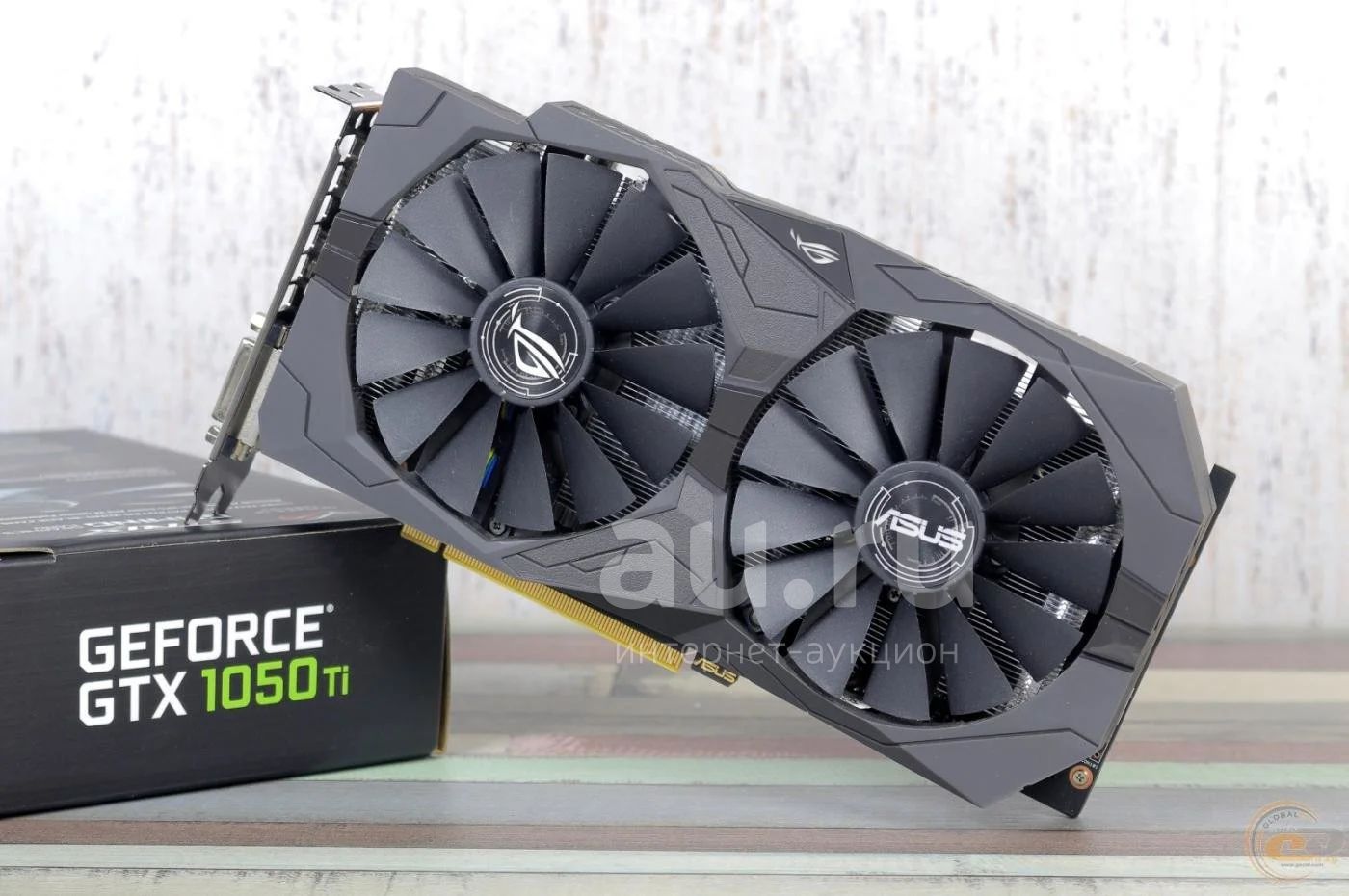 Видеокарта ASUS ROG GeForce GTX 1050TI, STRIX-GTX1050TI-4G-GAMInG, 4Гб ...
