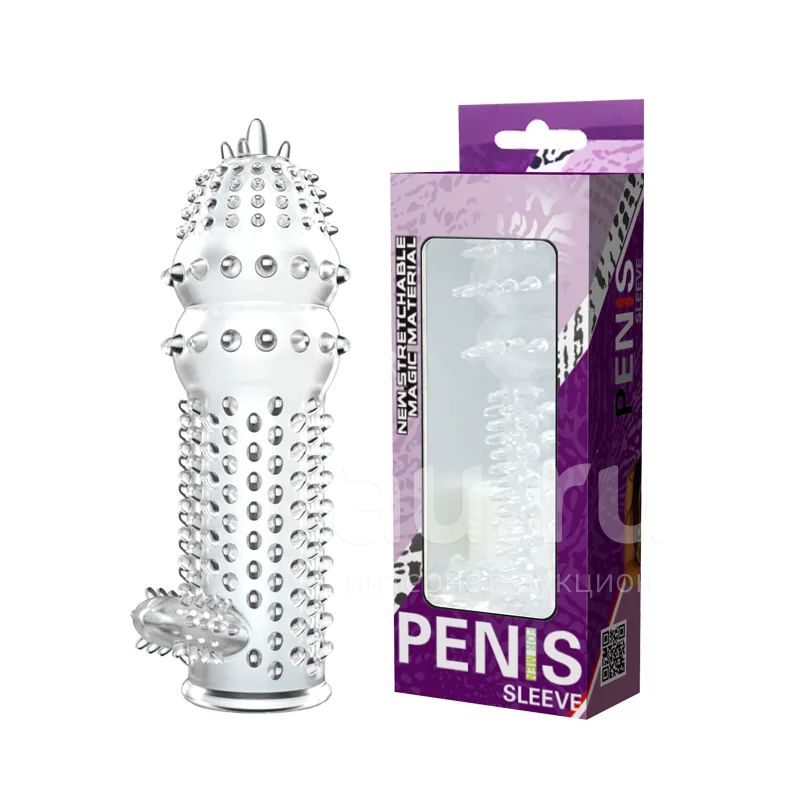 Рельефная гелевая насадка PENIS SLееVE — купить в Красноярске. Игрушки ...