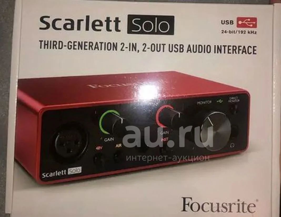 Звуковая карта Focusrite Scarlett Solo 3rd Gen — купить в Красноярске ...