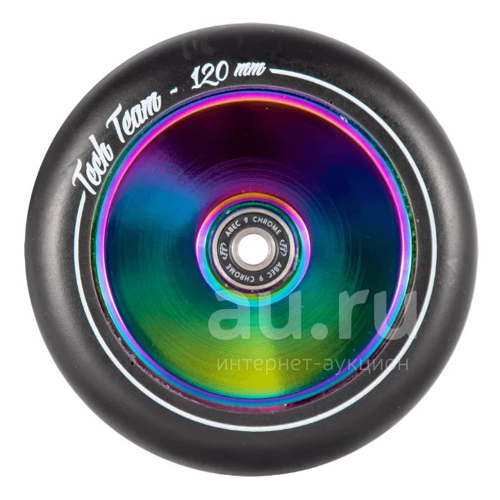 Колесо для ТРЮКОВОГО самоката TechTeam 120 мм, форма Hollow neo chrome ...
