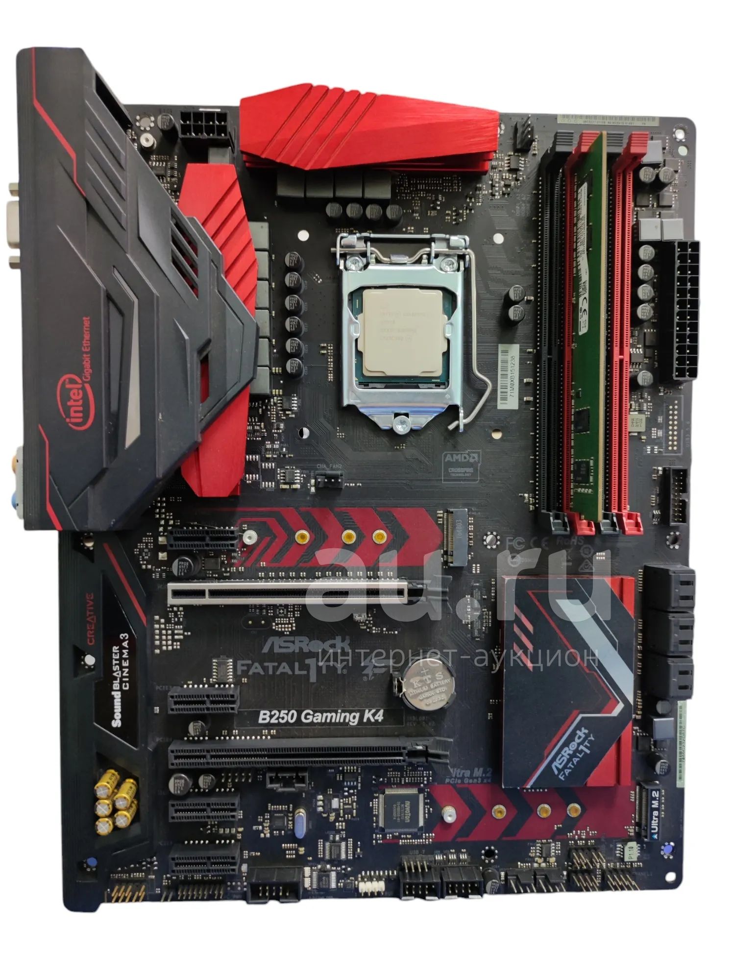 Мат.плата ASRock Fatal1ty B250 Gaming K4 + Celeron G3930 2*2,9Ghz + ОЗУ ...