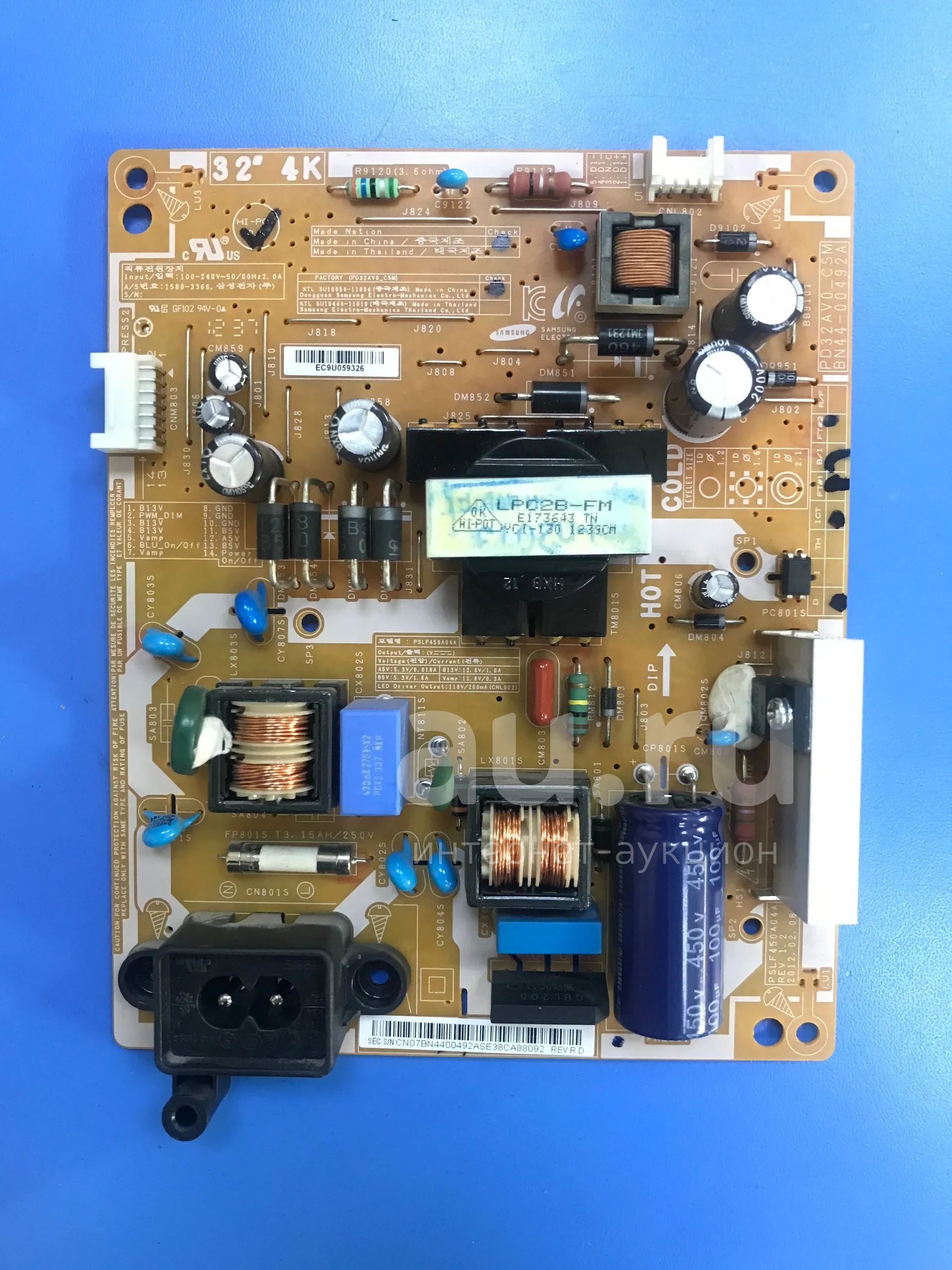 Плата блок питания Power Board для телевизора Samsung ue32eh4030w bn44 ...