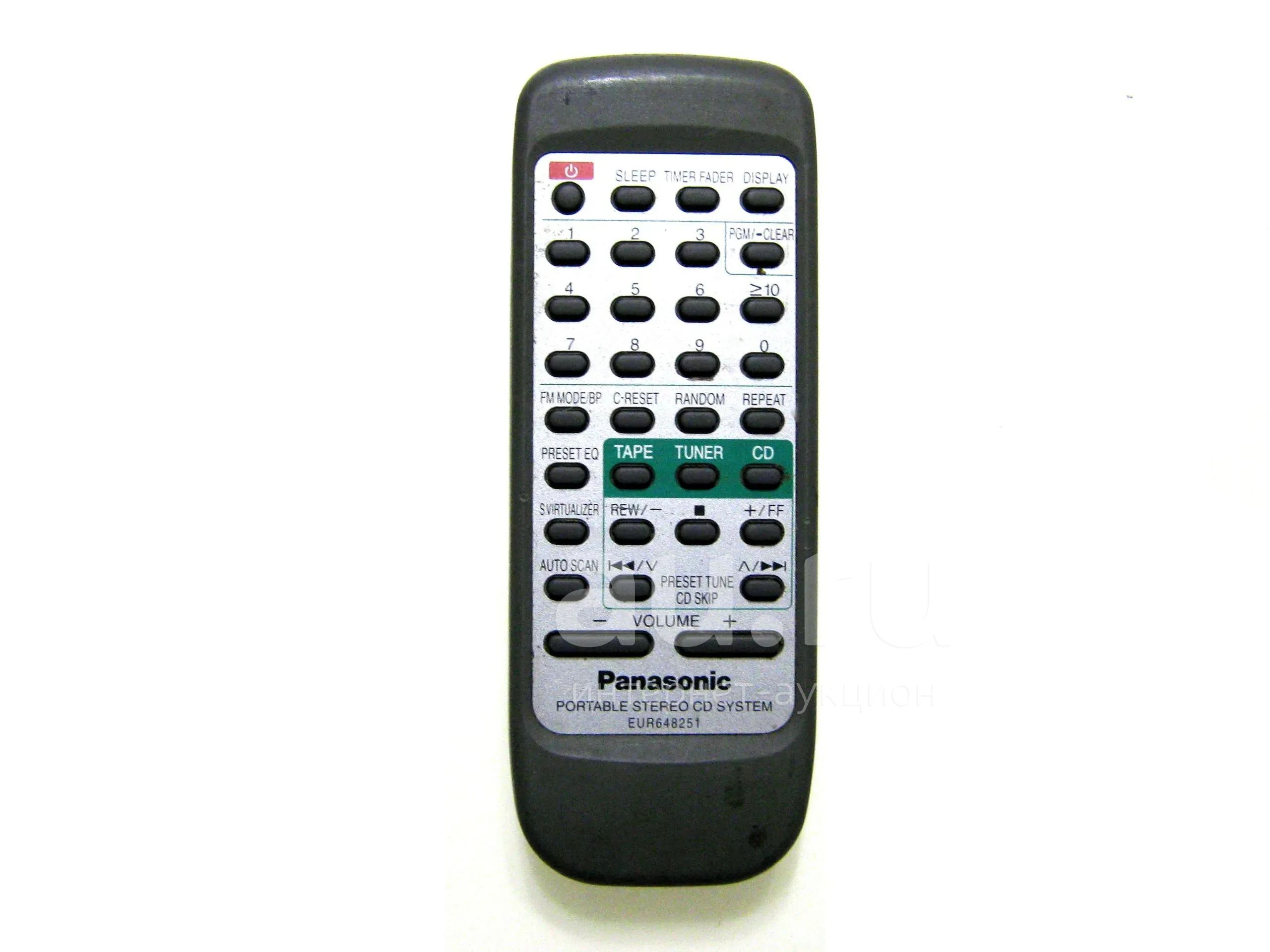 EUR648251, пульт ДУ магнитолы Panasonic, оригинал. — купить в ...