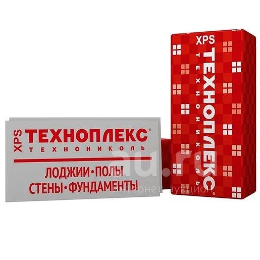 Плиты пенополистирольные экструзированные Техноплекс 1180*580*50-L ...