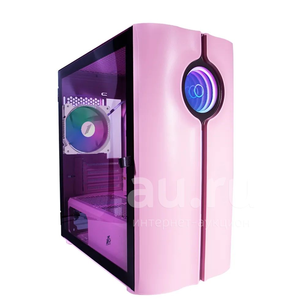 Корпус mATX 1STPLAYER INFINITE SPACE IS3 Pink / mATX, TG / 1x120mm RGB ...