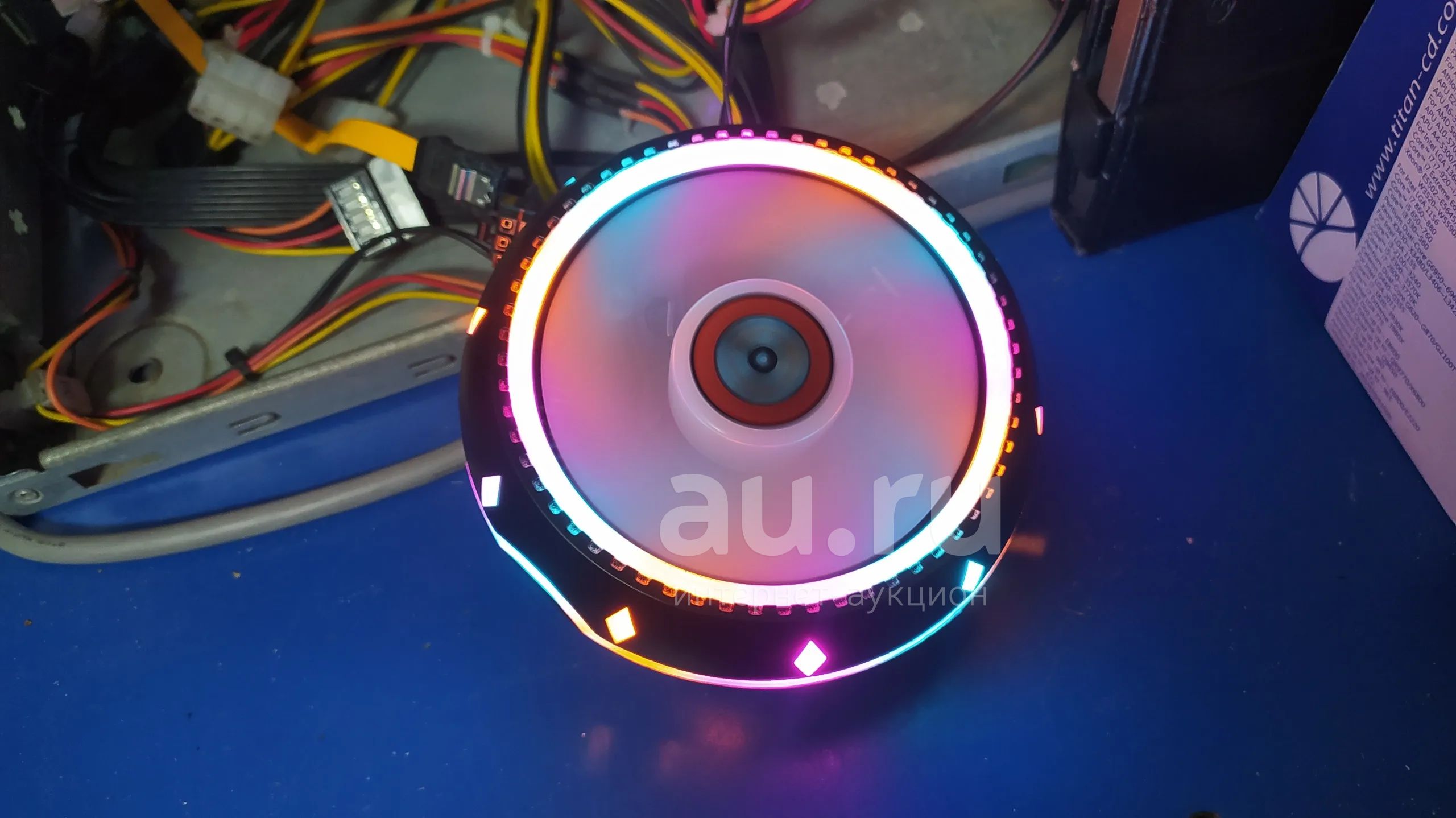 Кулер RGB LED подсветка, универсальный, новый. Охлаждение процессора ...