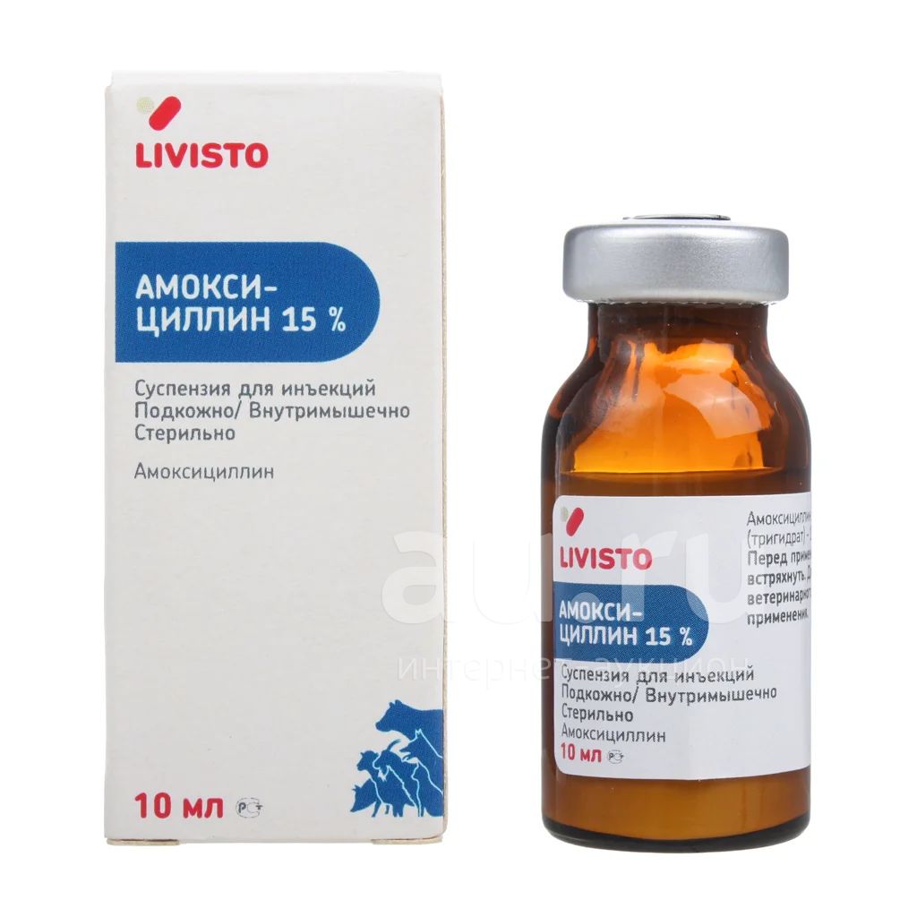 Амоксициллин 15% (10 мл) Ливисто Livisto — купить в Красноярске ...