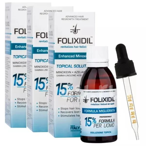 Миноксидил Minoxidil Folixidil 15% — купить в Красноярске. Состояние ...