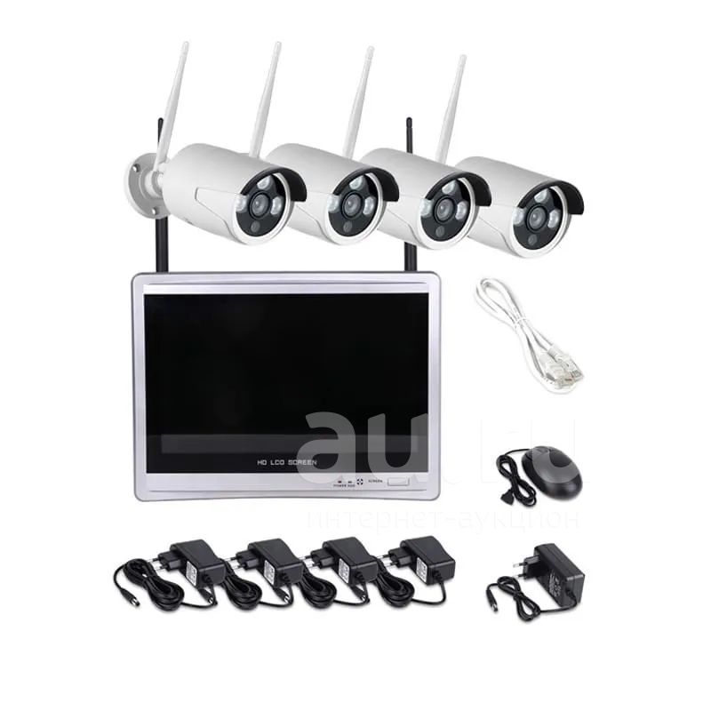 Mega Vision WiFi 4 камеры +монитор NVR KIT — купить в Красноярске ...