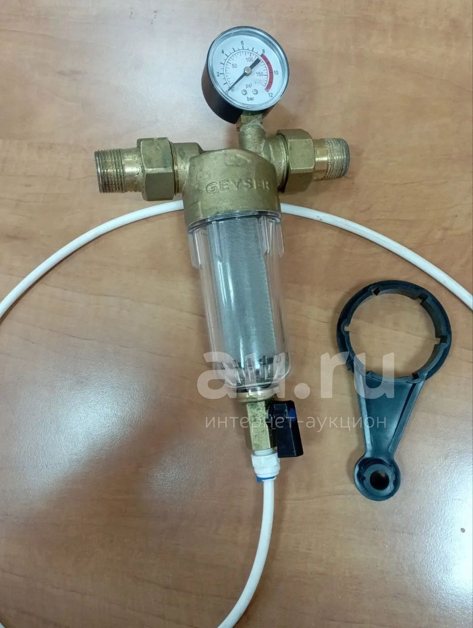 Промывной фильтр 1" Гейзер-Бастион Geyser с манометром — купить в ...